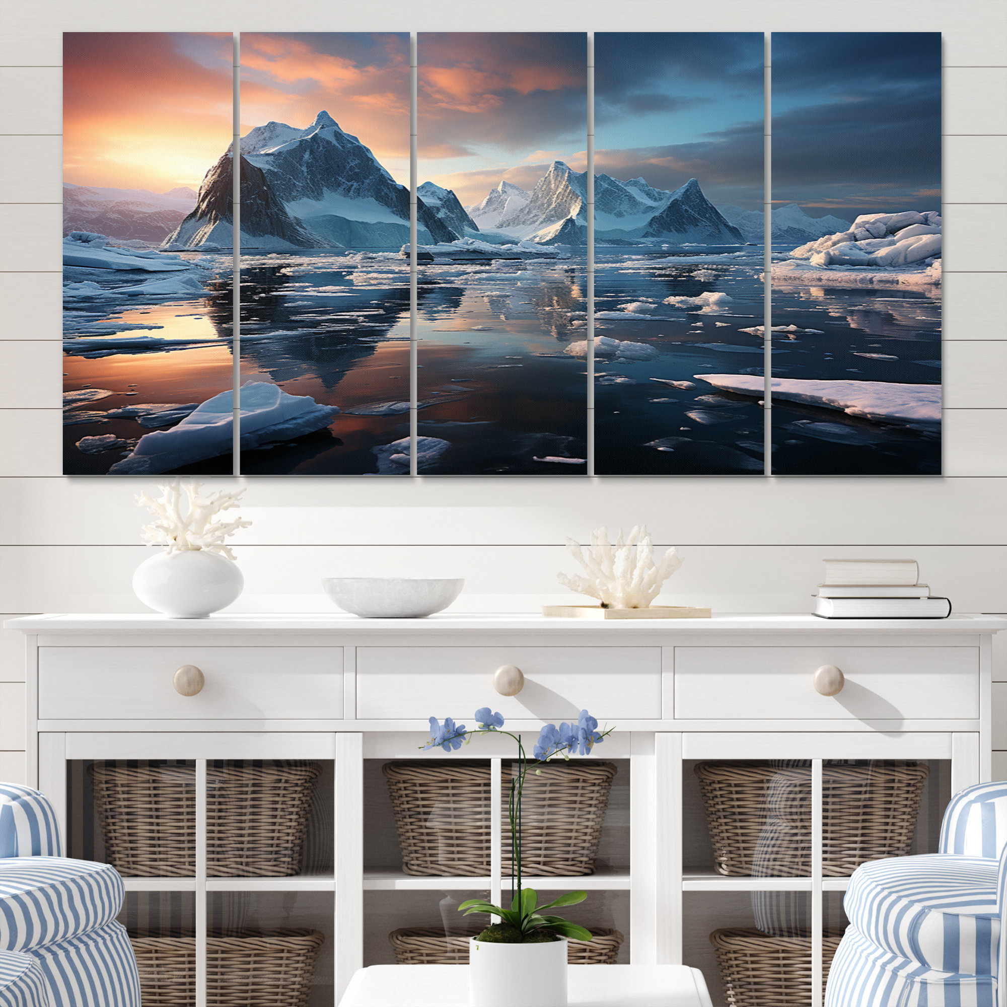 Latitude Run® Teal Iceberg Arctic Dreams I - Landscapes Metal Wall Art ...