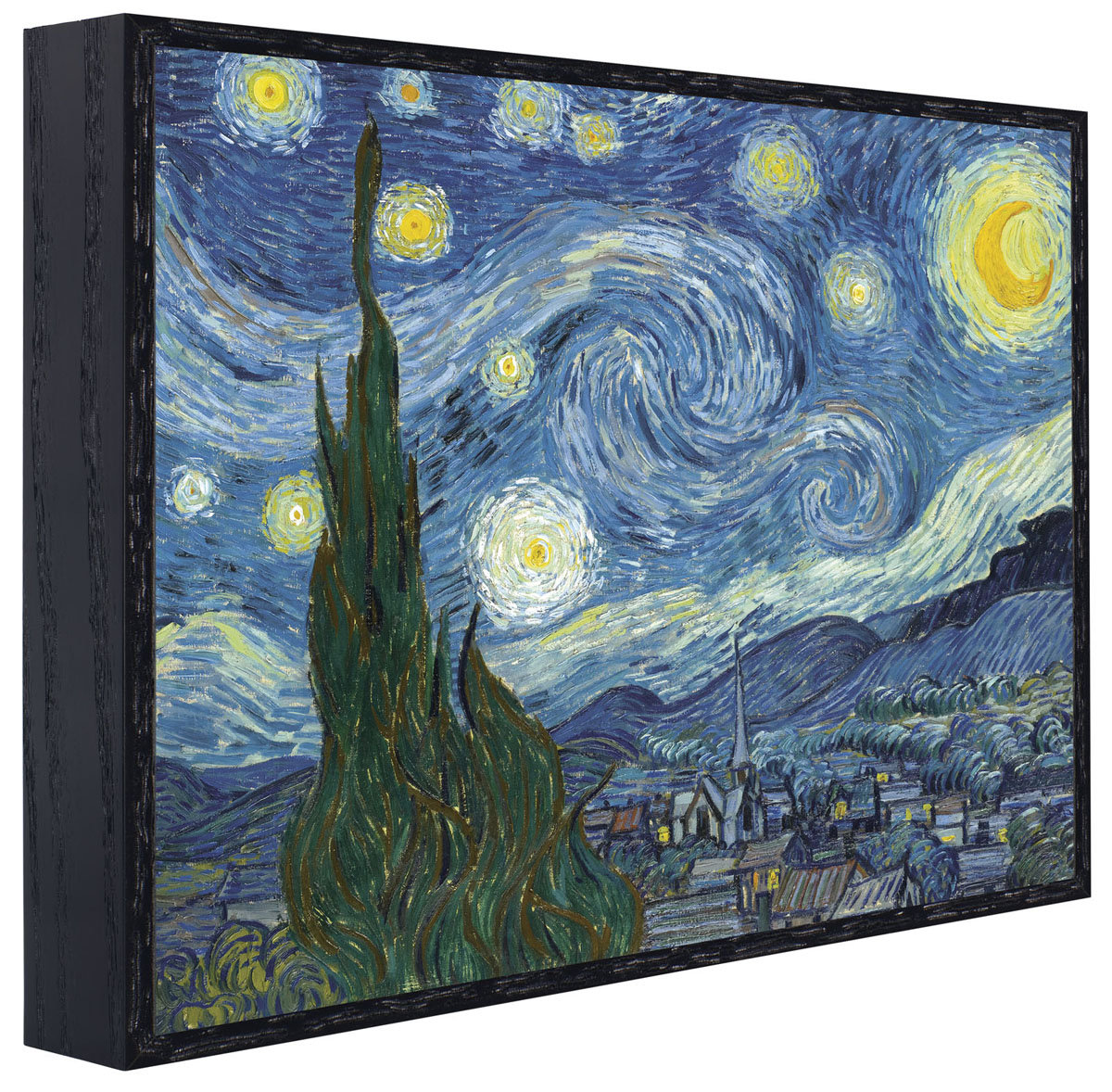 Vault W Artwork 'Starry Night' by Vincent Van Gogh Framed Oil Painting ...
