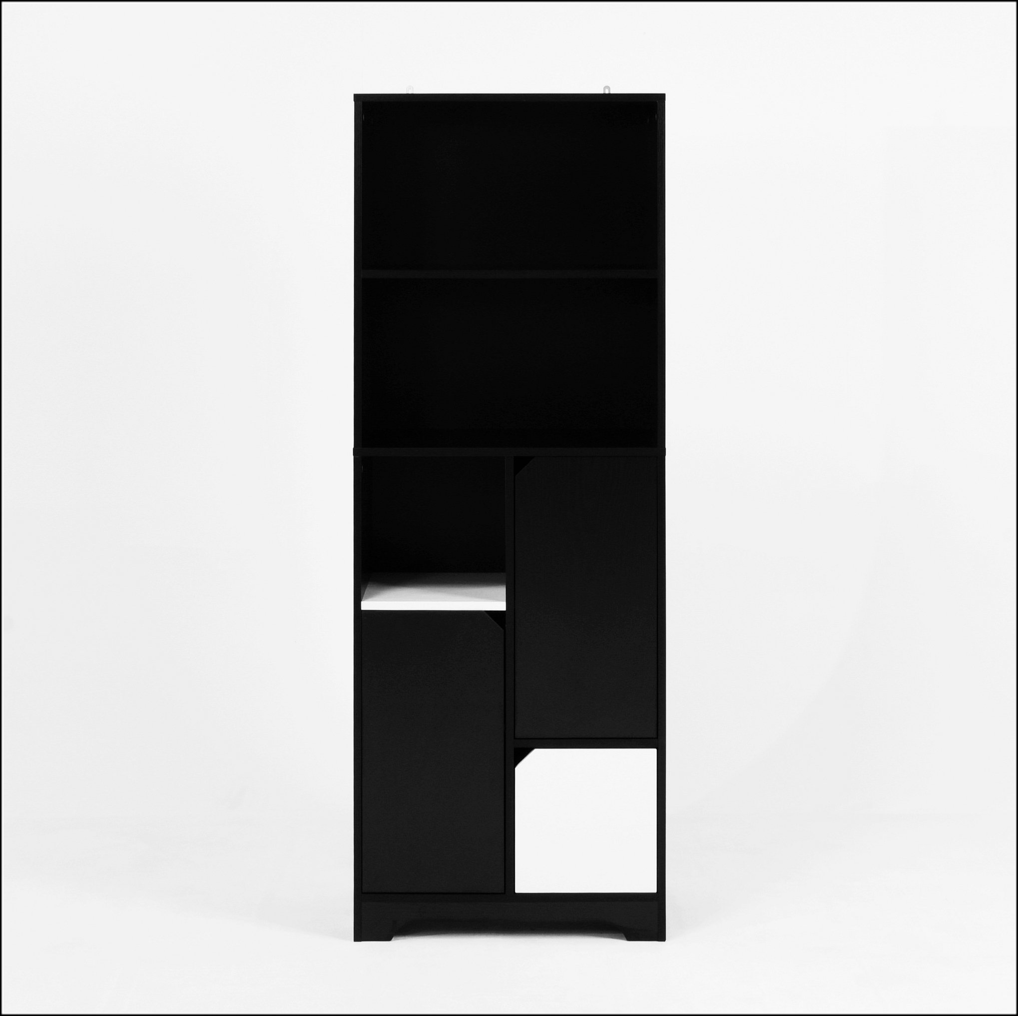 Latitude Run® Multifunctional Open Storage Space Bookcase with Doors ...