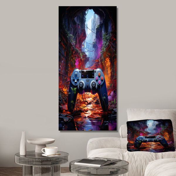 Winston Porter Neon Video Game Controler Haven II - Video Games Wall ...