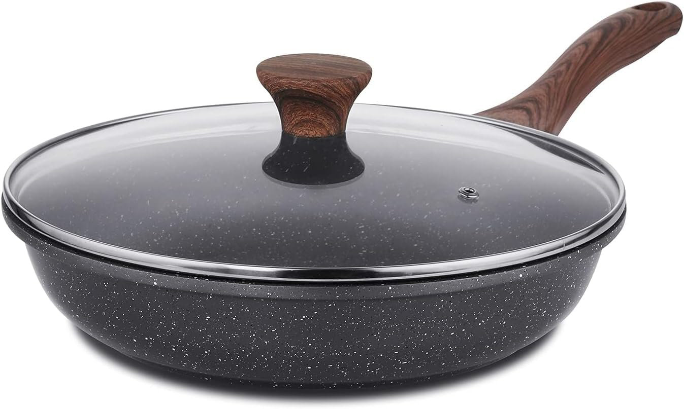 COEN Healthy Nonstick Frying Pan with Lid | Wayfair