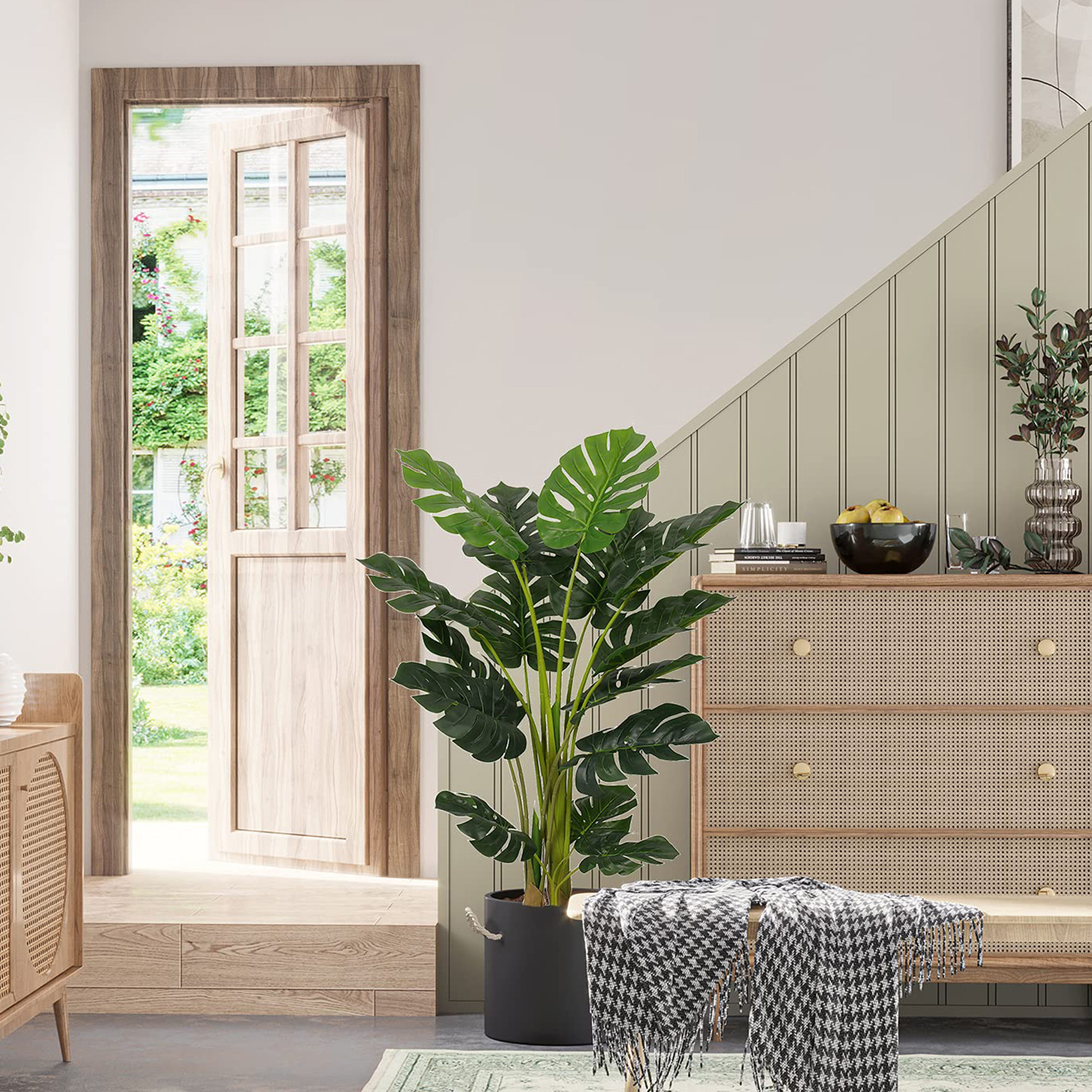 Primrue 4ft Tall 15 Decorative Split Leaves | Wayfair