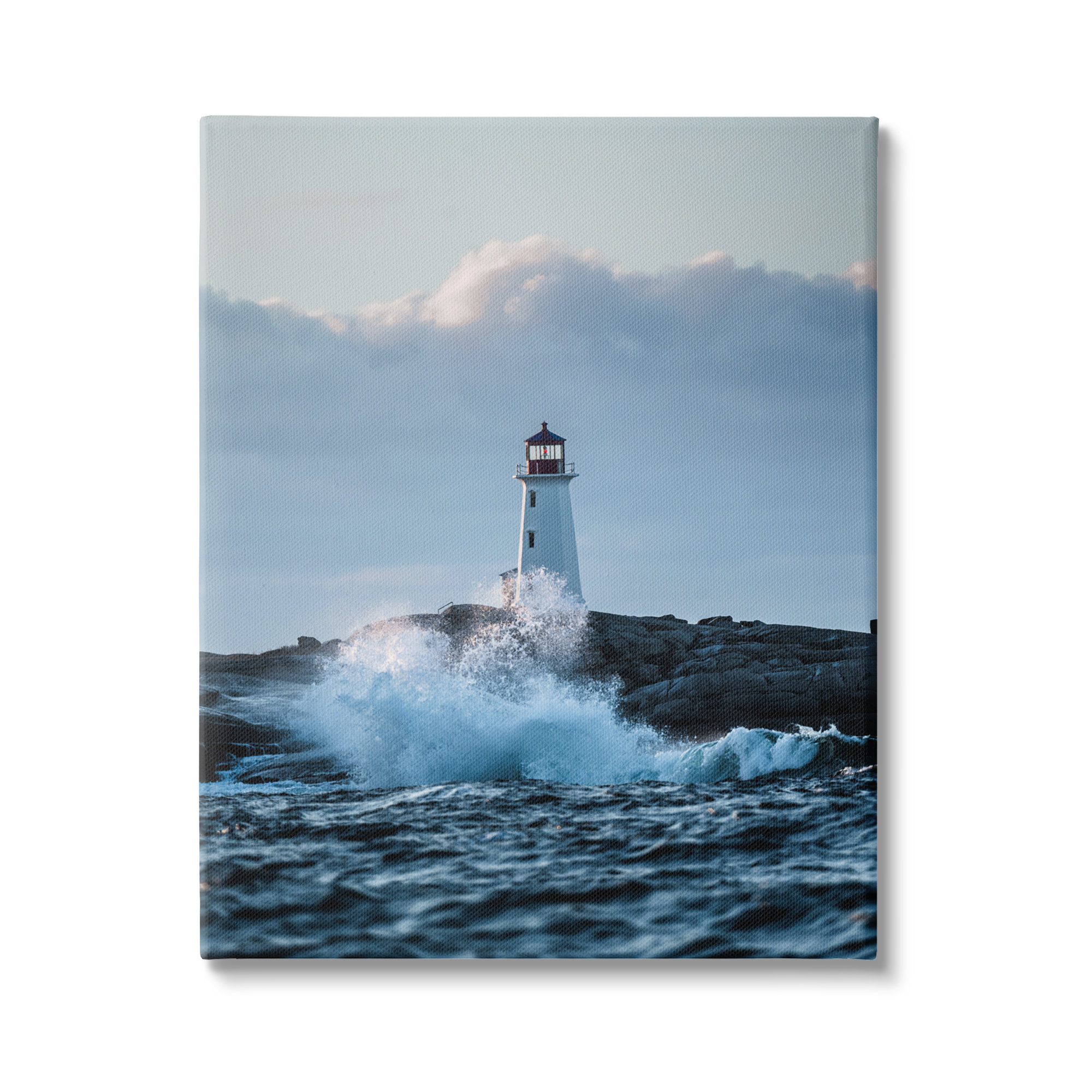Breakwater Bay Rough Sea Waves Photography by Jared Kreiss | Wayfair