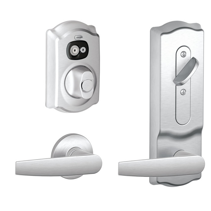 Schlage Complete Jupiter Entry Lever Set with Electronic Deadbolt | Wayfair