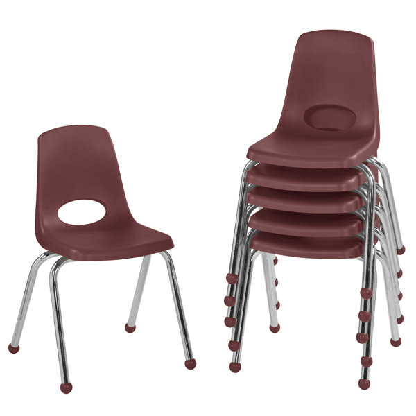 Factory Direct Partners Stacking Classroom Chair ( Set of 6 ) & Reviews ...