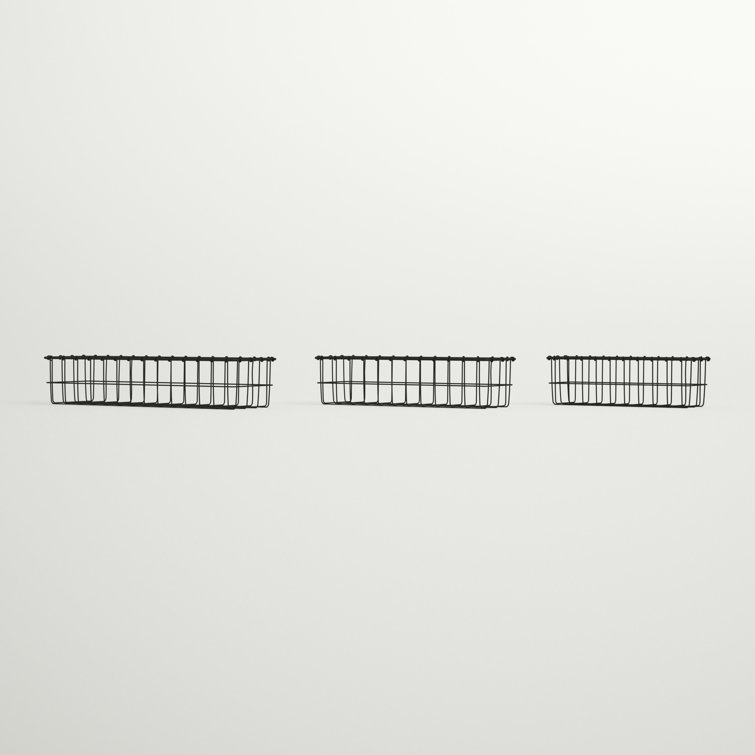 Three Posts Croftshire Rectangular Wire Basket - Wayfair Canada