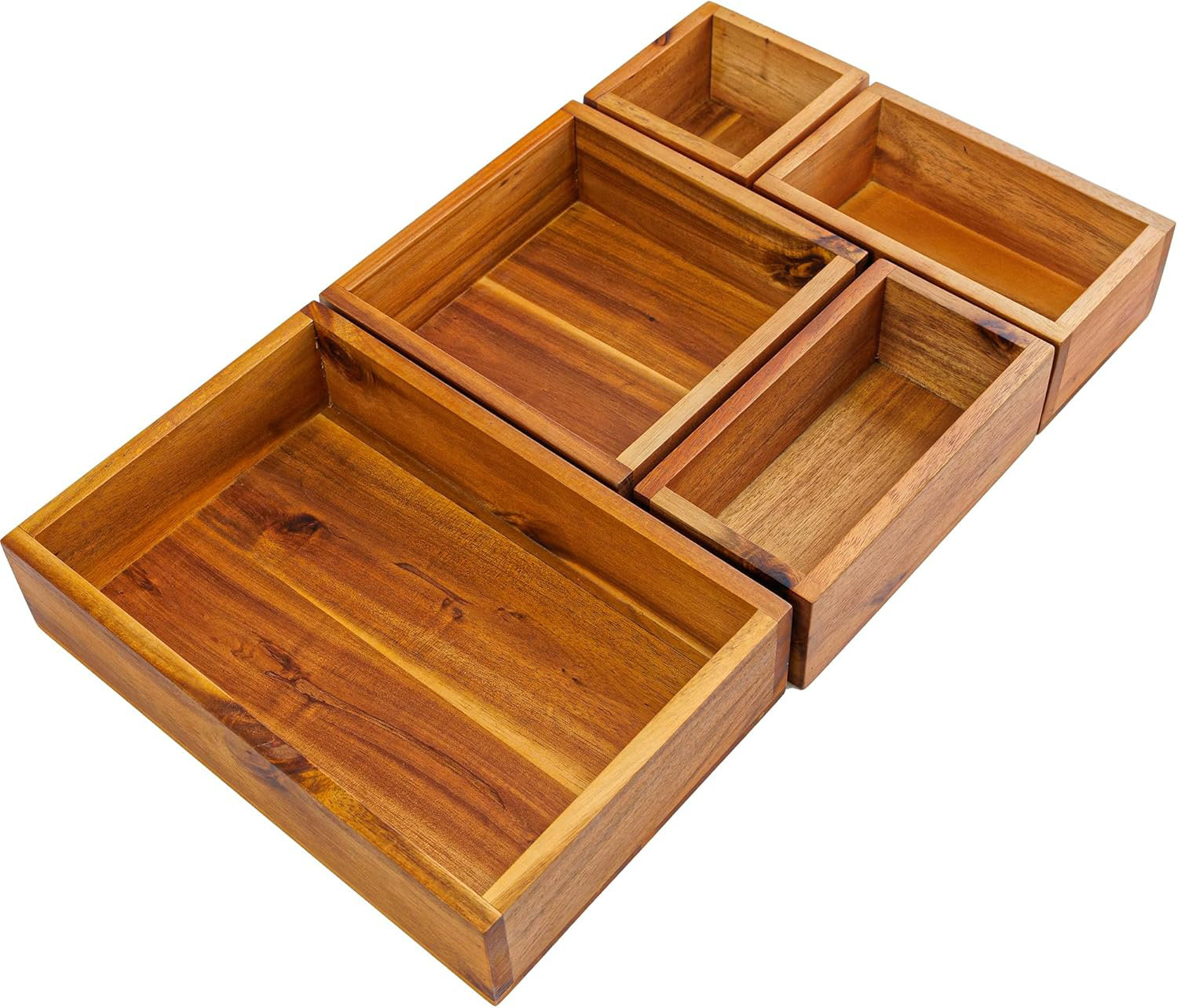 One Allium Way® Auriella Drawer Organizer Set Of 5, Cabinet Container ...
