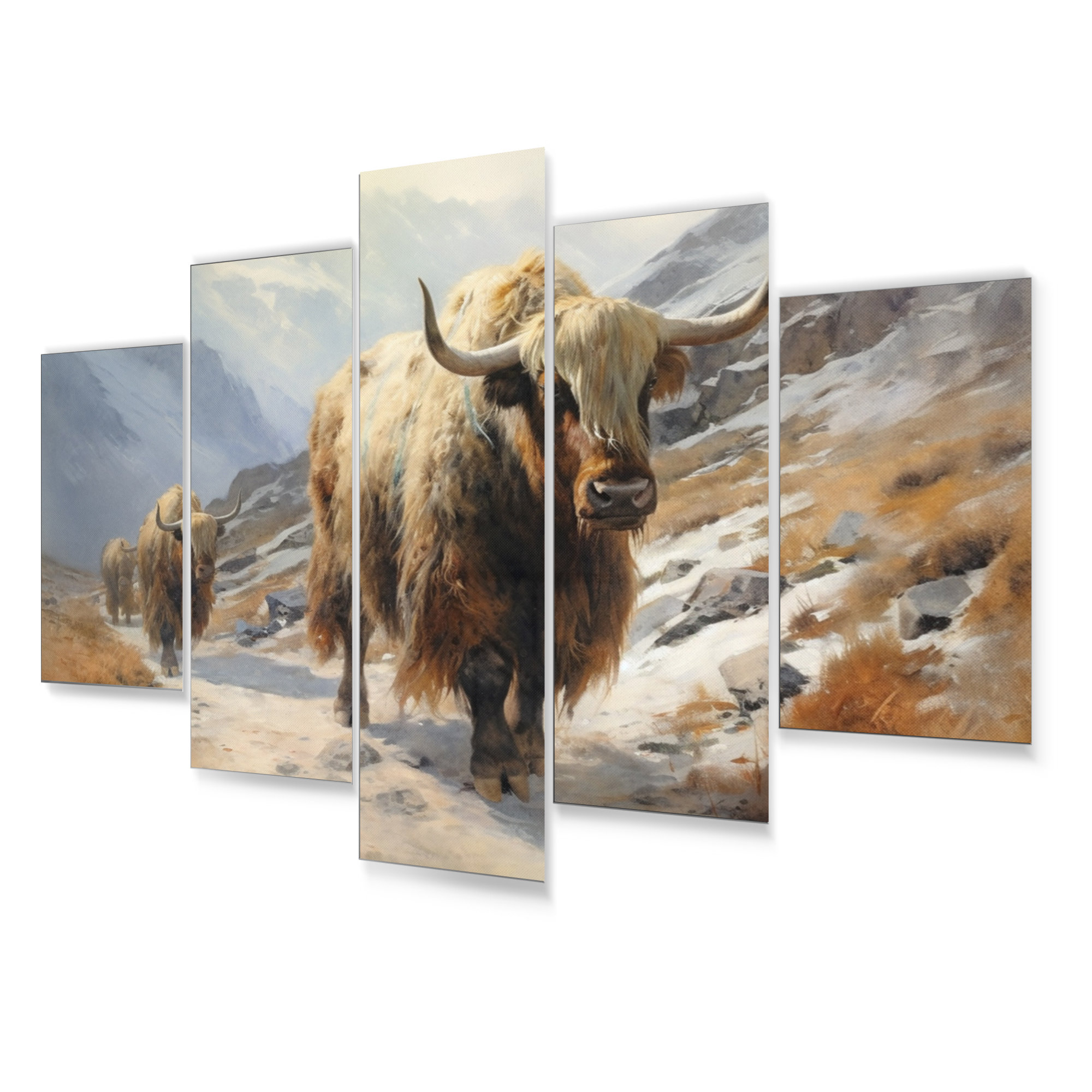 Design Art Wild Yak I - Yaks Metal Wall Decor Set - Wayfair Canada