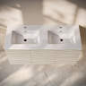 Ebern Designs Arinze 48" Wall-Mounted Bathroom Vanity In With 3-Hole ...