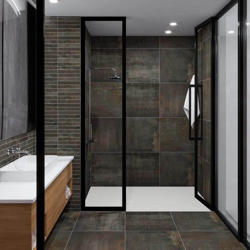 Pixl Common Core 2'' W x 12'' L Porcelain Metal Look Tile Mosaic Sheet ...