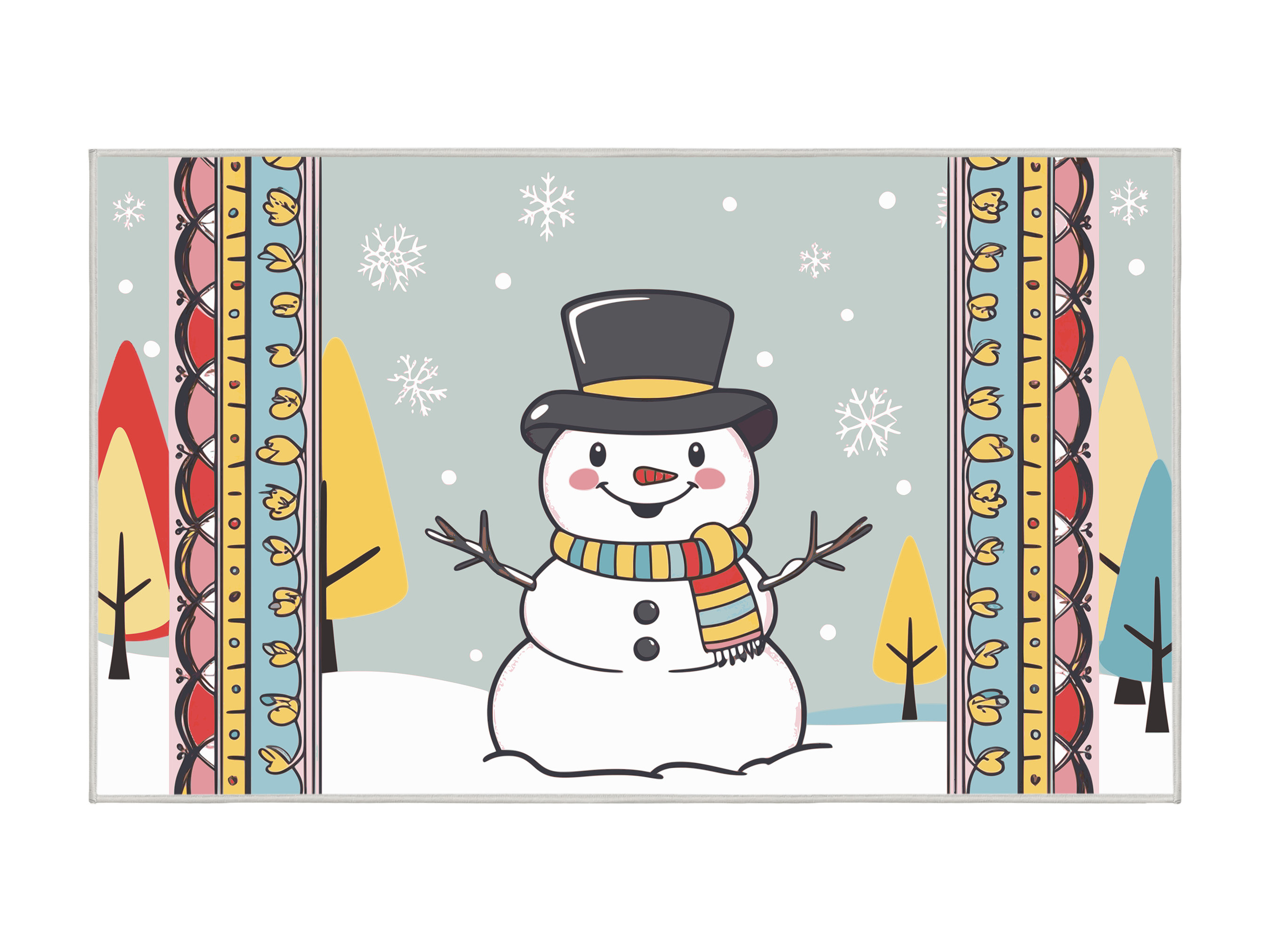 The Holiday Aisle® Christmas Winter Holiday Rug - Wayfair Canada