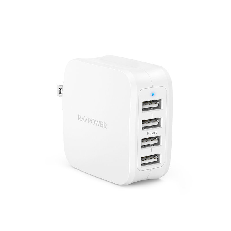 Taotronics Usb Wall Charger, 40w 4-port Fast Charger Block, Multiport ...