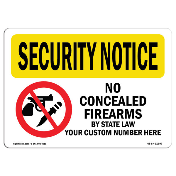 SignMission Security Notice Sign | Wayfair