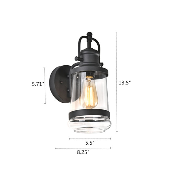 Breakwater Bay Bowerman Steel Wall Light & Reviews | Wayfair