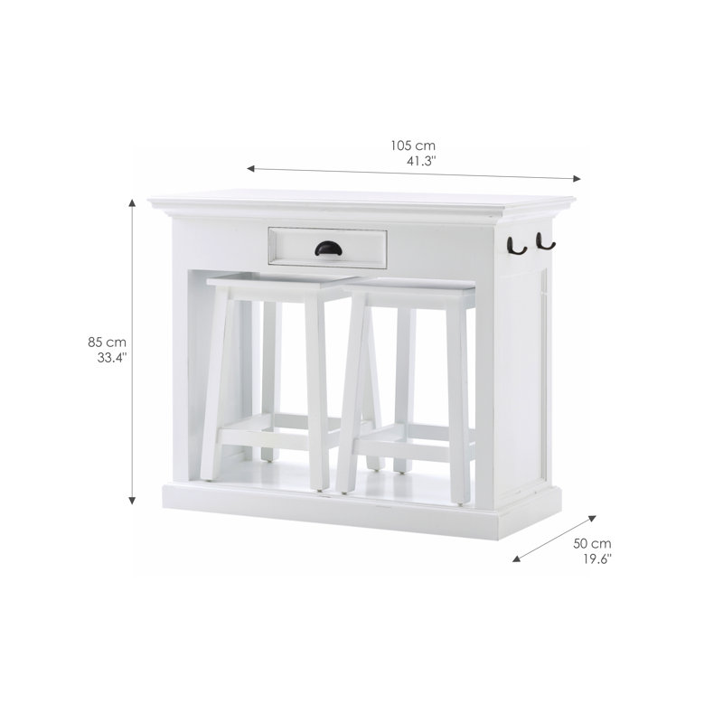 Laurel Foundry Modern Farmhouse® Guildford 3 - Piece Mahogany Solid ...