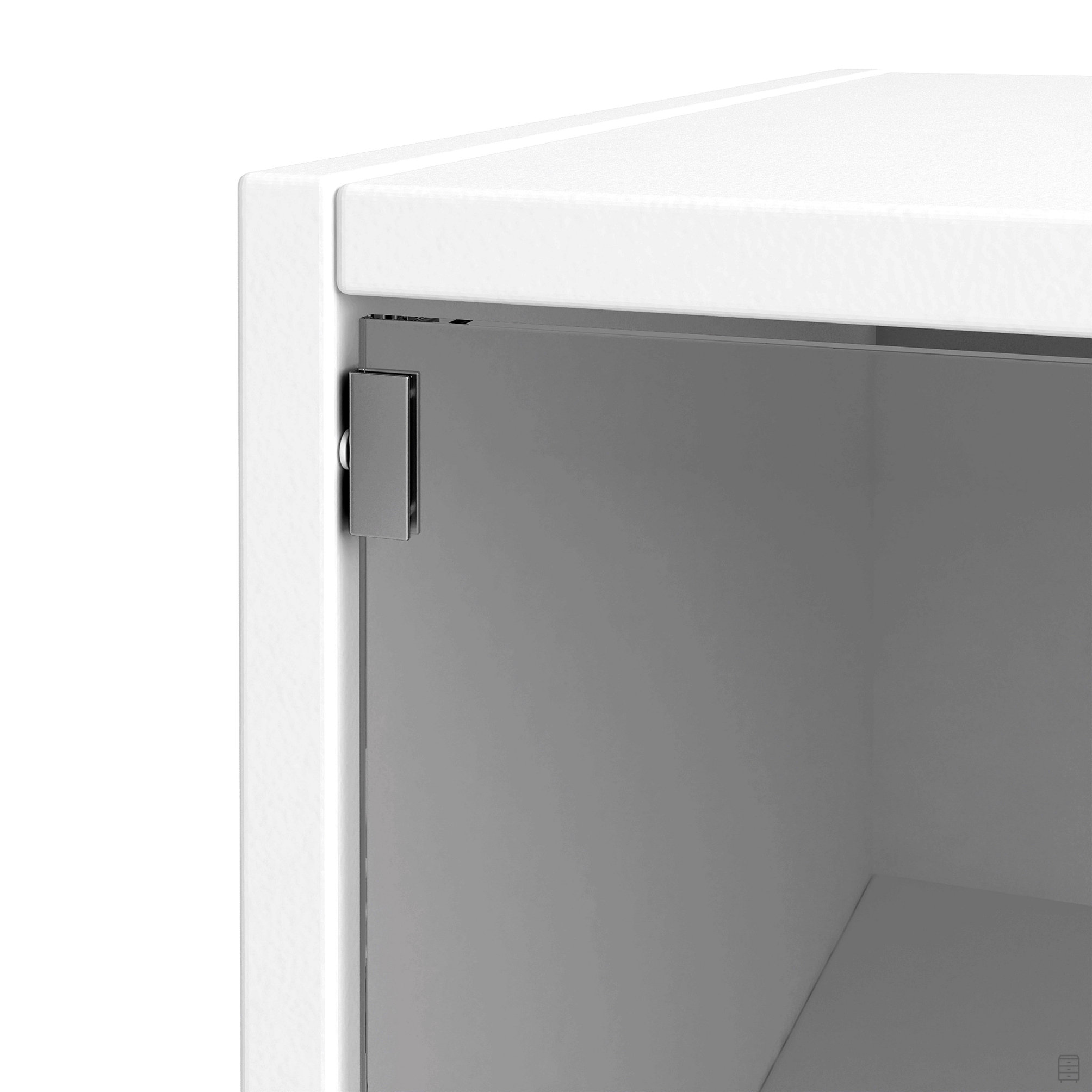 Ivy Bronx Glass Door Shoe Box Shoe Storage Cabinet With RGB Led Light ...