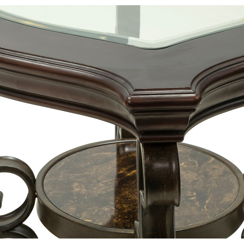 Astoria Grand Penik Floor Shelf Coffee Table with Storage | Wayfair