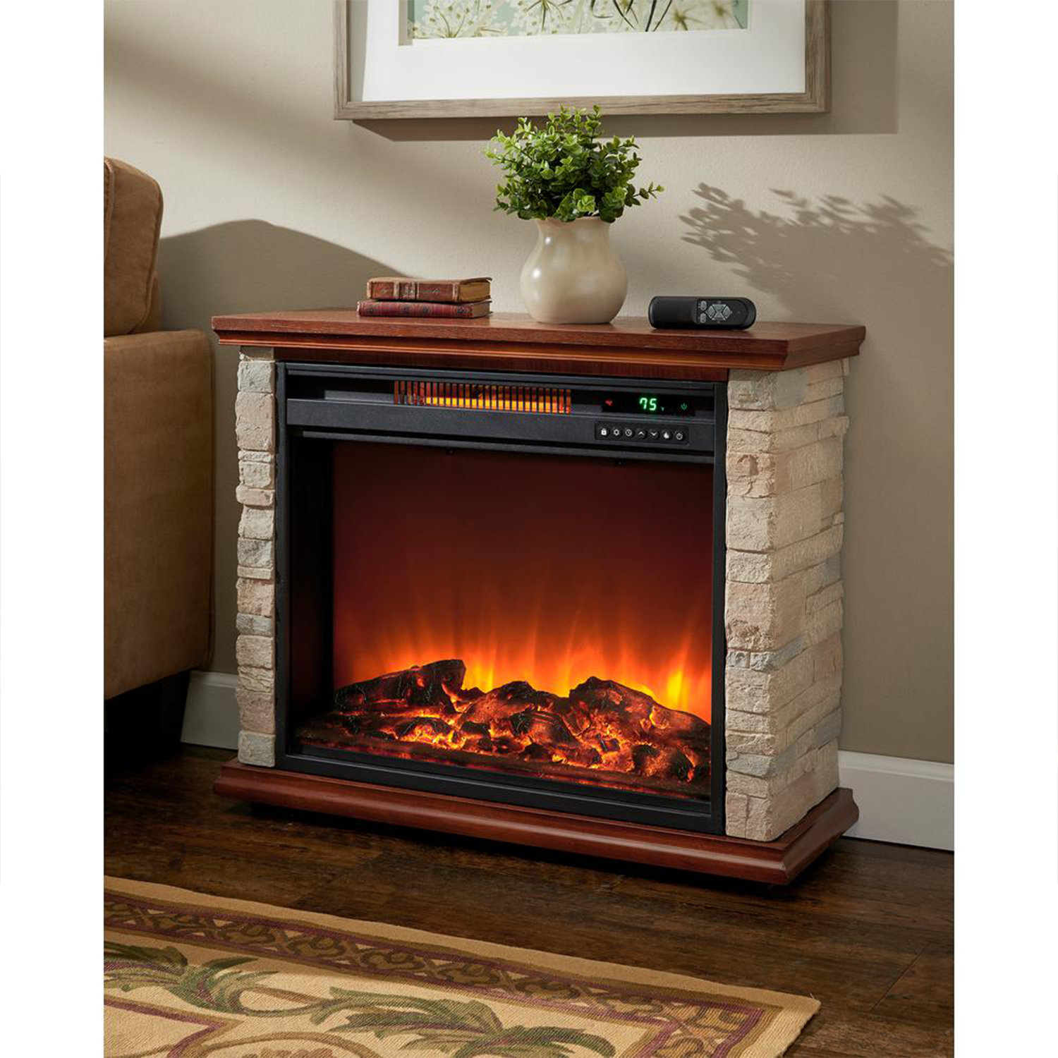 Lifesmart LifeSmart LifePro 1500W Electric Infrared Quartz Indoor Home ...