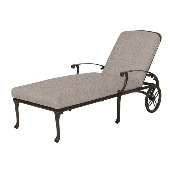 Gensun Michigan Chaise Lounge Frame - Welded with Sunbrella Cushions ...