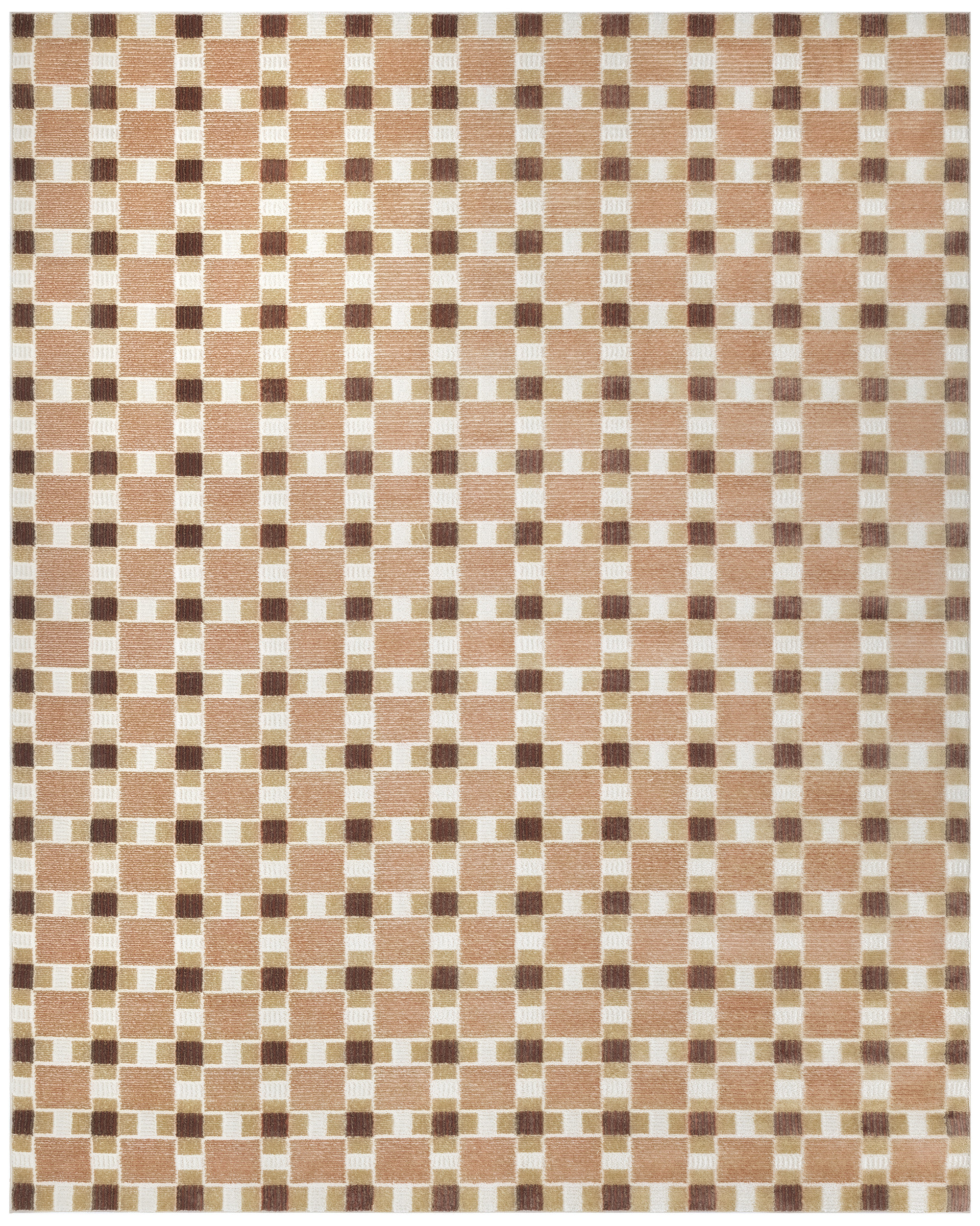 Ebern Designs Capodilupo Rust Modern Indoor Rug & Reviews | Wayfair