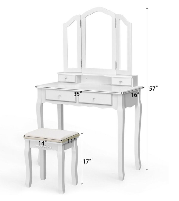 Charlton Home® Doursounian Vanity & Reviews | Wayfair