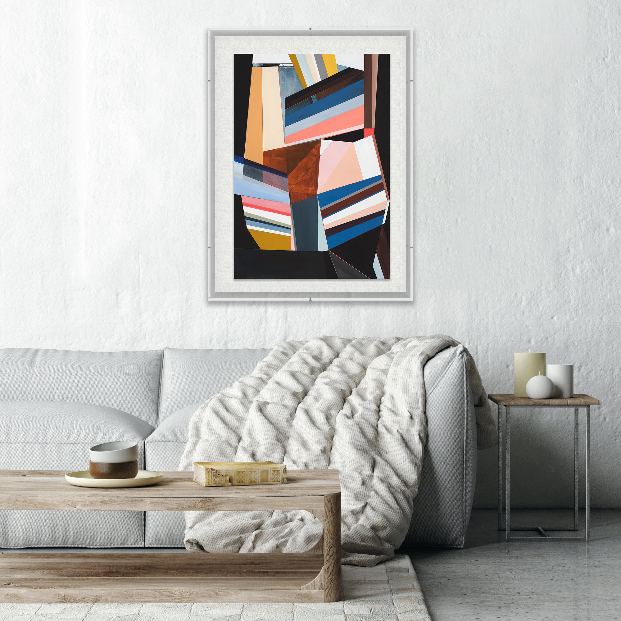 Four Hands Art Studio Alyson Khan Gauze Framed On Paper by Alyson Khan ...