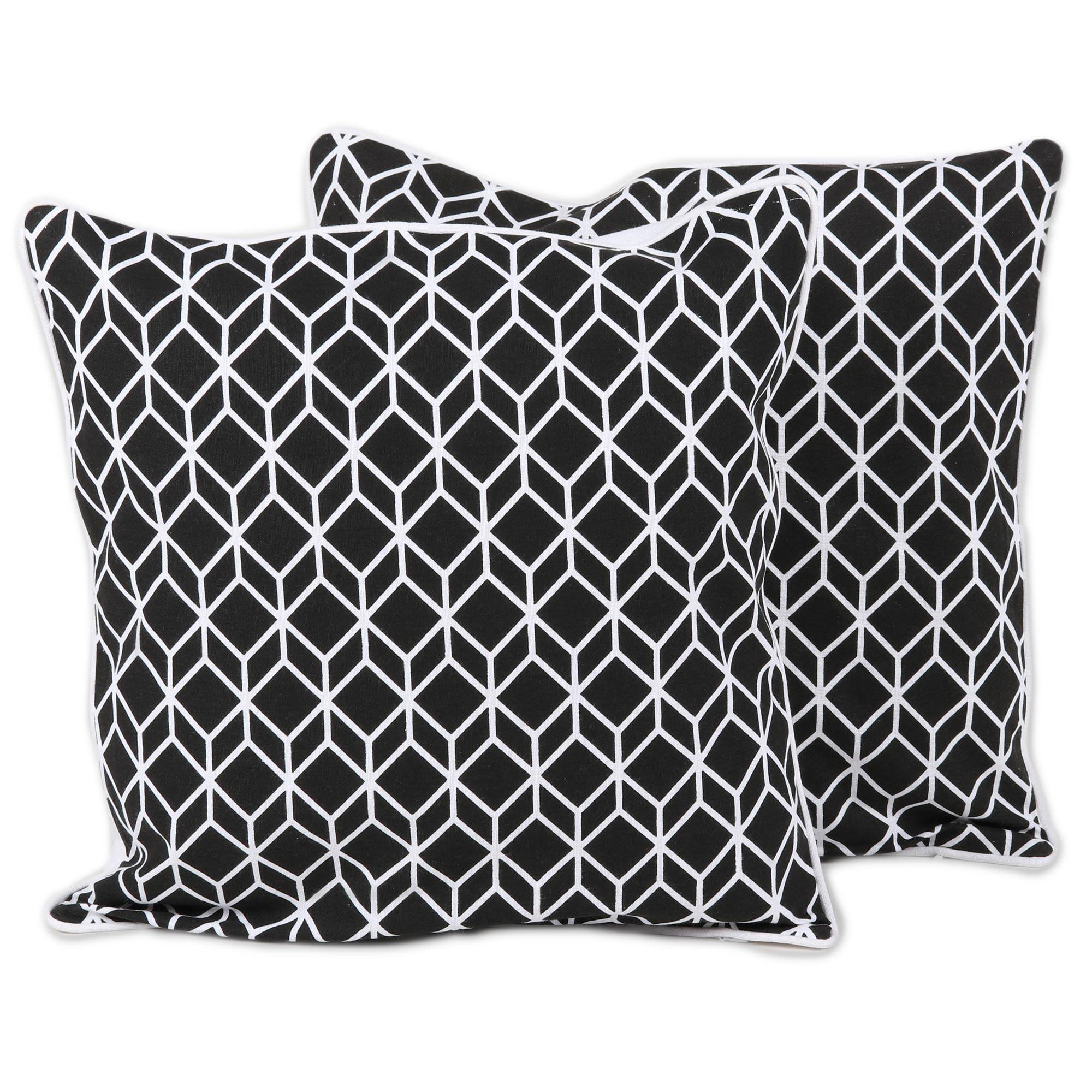 Novica Magic Cubes Cotton Geometric 16" Throw Pillow Cover | Wayfair