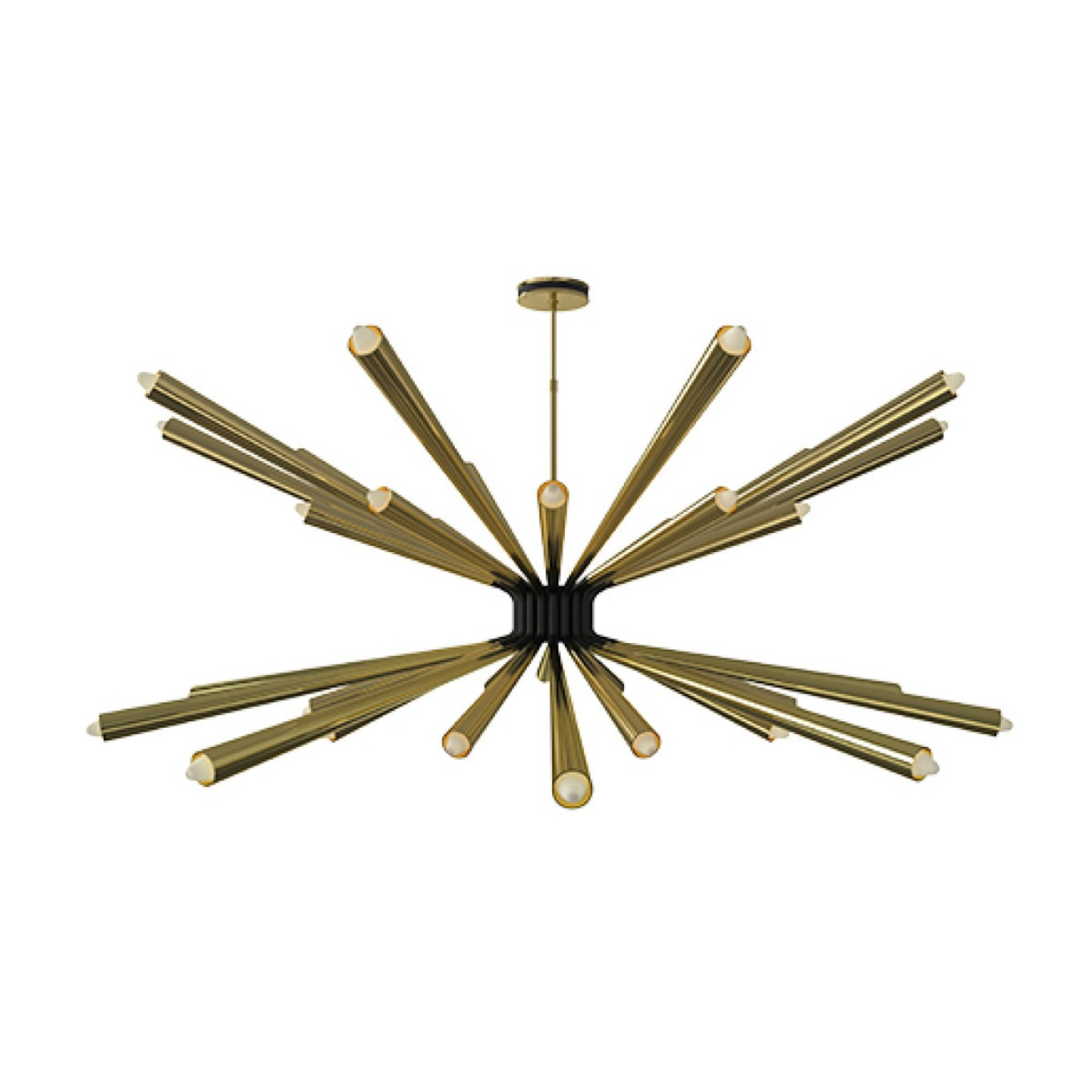 Everly Quinn Light Brass Dimmable Sputnik Dorsey Donelda Pendant ...