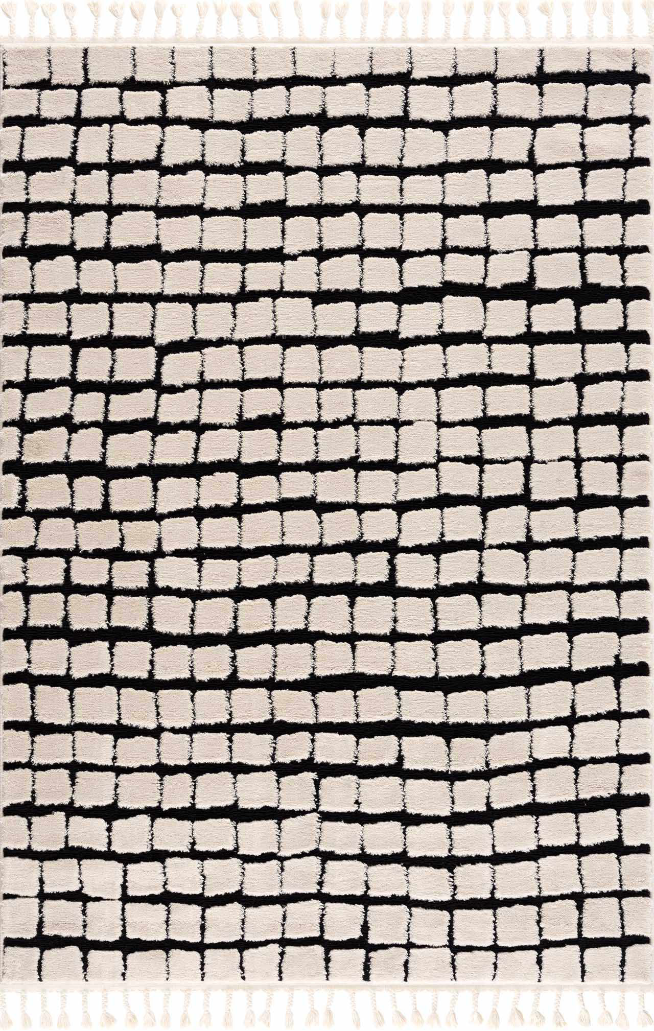 Dakota Fields Rectangle Carli Geometric Polypropylene Area Rug in Beige ...