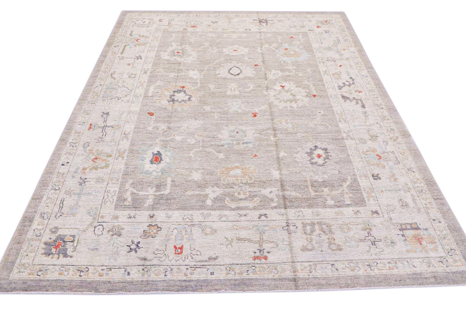 Home and Rugs One-of-a-Kind 6?11" x 8?5" 1950s Area Rug in Ivory/Gray ...
