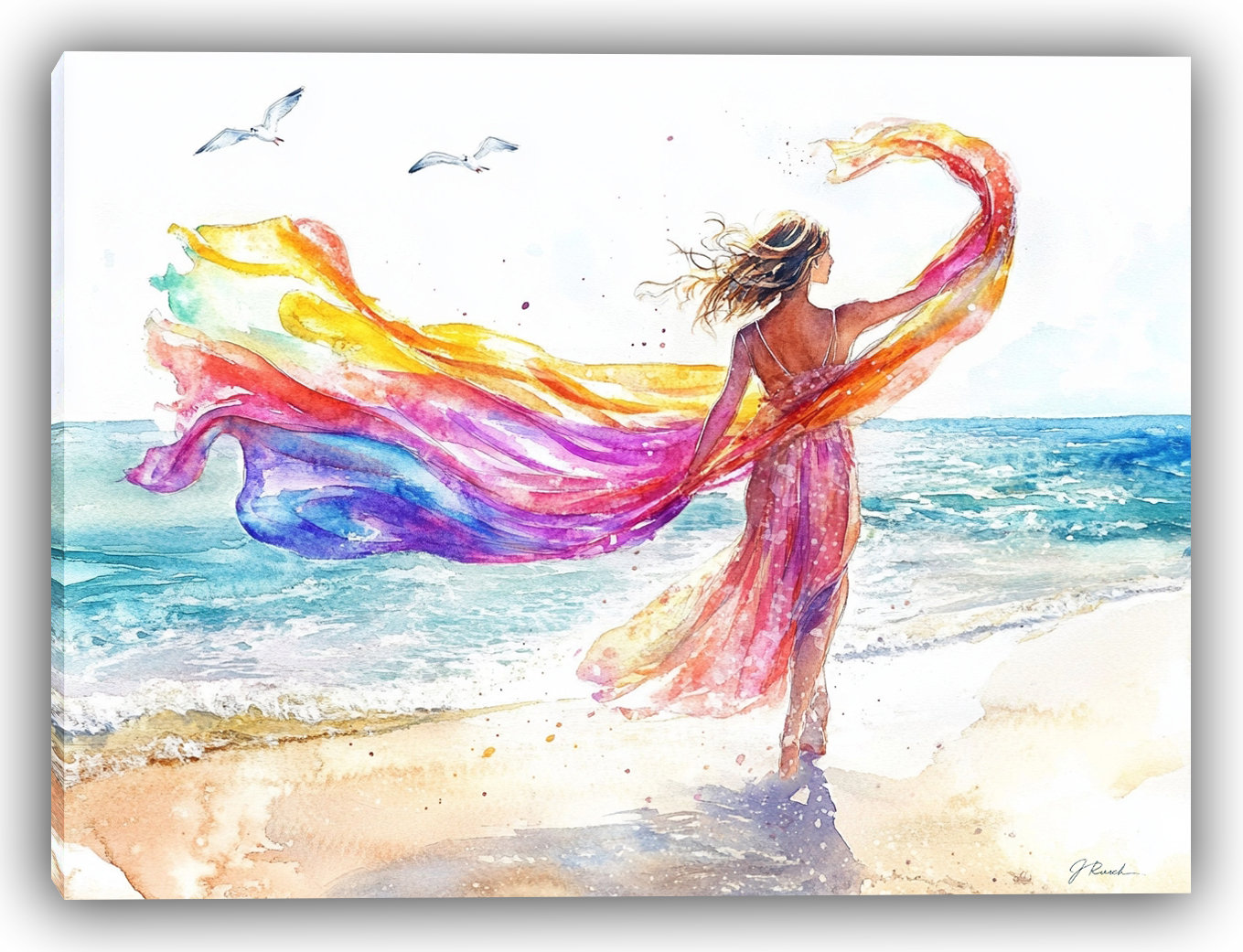 Dovecove Dancing with the Breeze - Wrapped canvas wall art | Wayfair