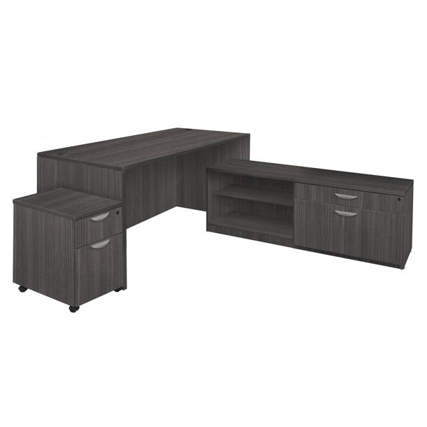 Regency Legacy L Desk with Single Pedestal Drawer Unit | Wayfair