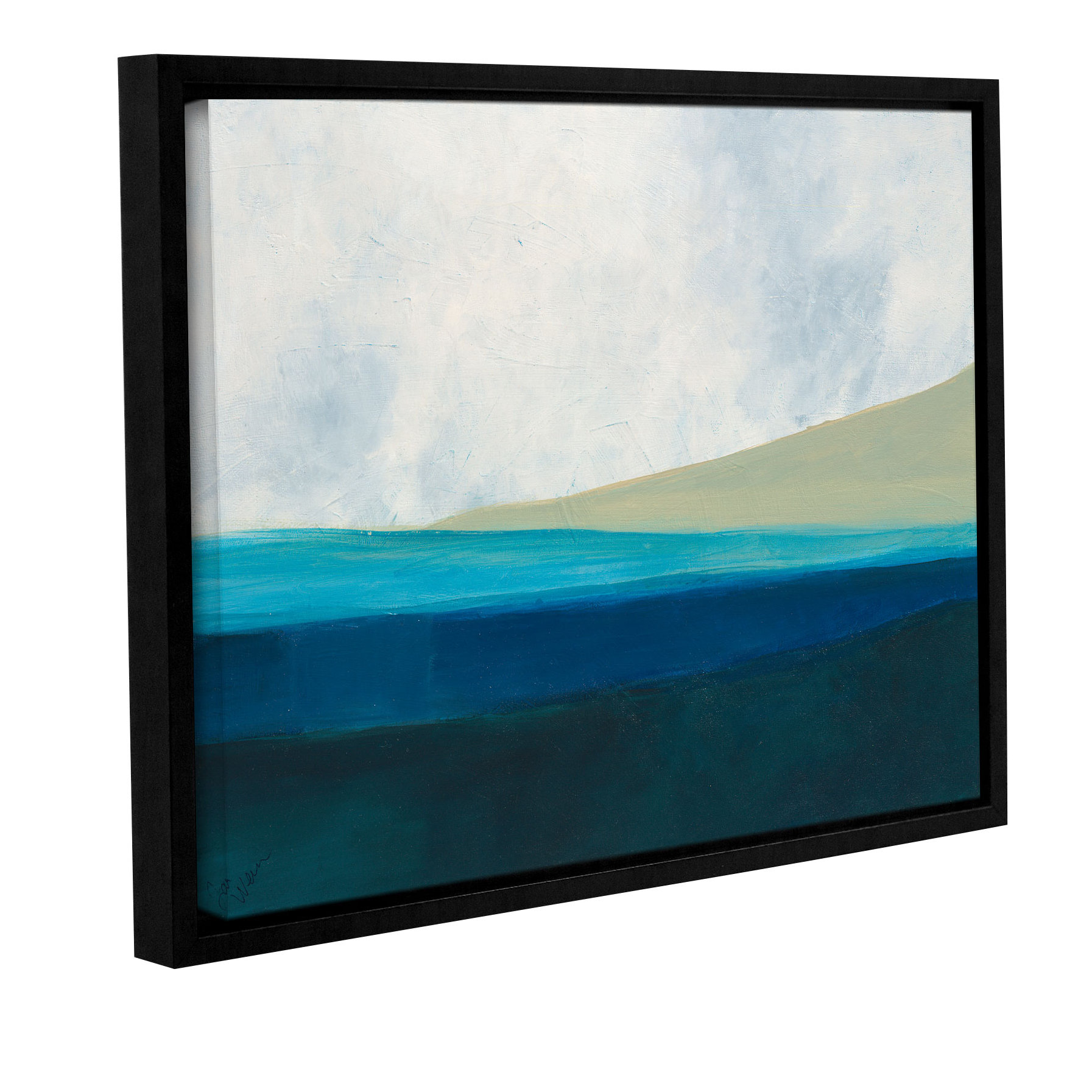 Ebern Designs 'Layered Earth 1' by Jan Weiss Framed Painting Print ...