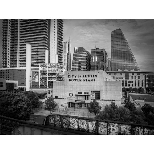 Latitude Run® Austin TX City Of Austin Power Plant -Fine Art Giclee on ...