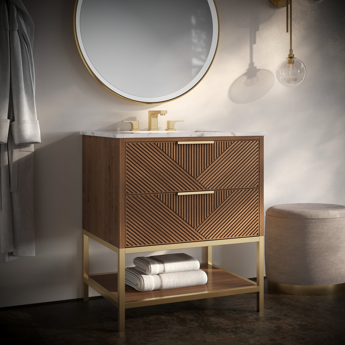 BEMMA Diamond 30" Bathroom Vanity Set | Wayfair