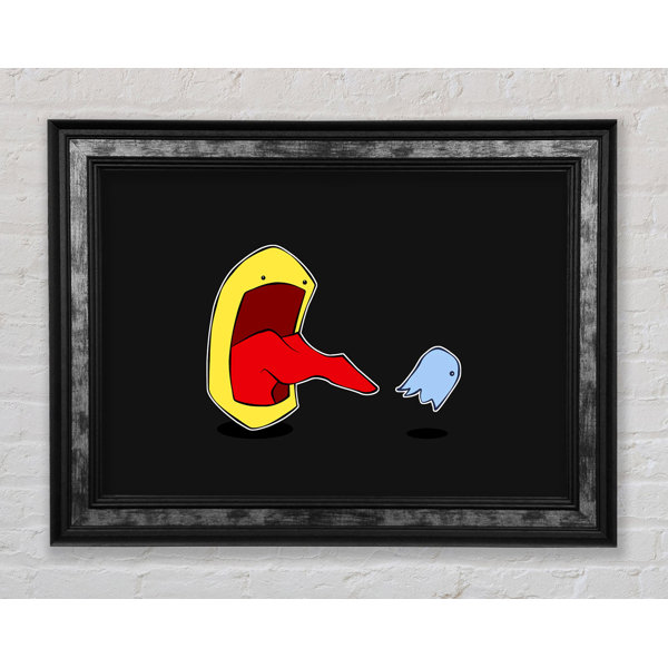 Bright Star Pacman Chasing Ghost - Single Picture Frame Art Prints ...
