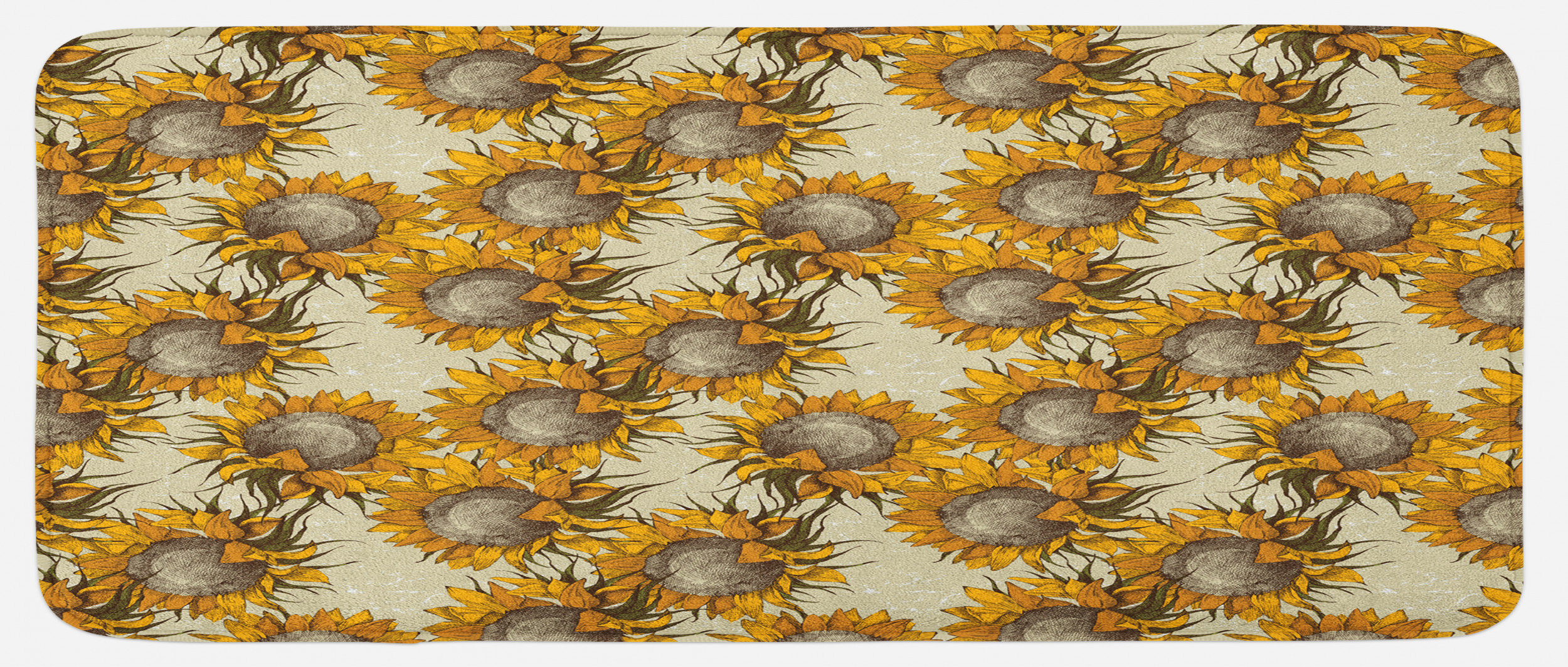 East Urban Home Sunflower Kitchen Mat | Wayfair
