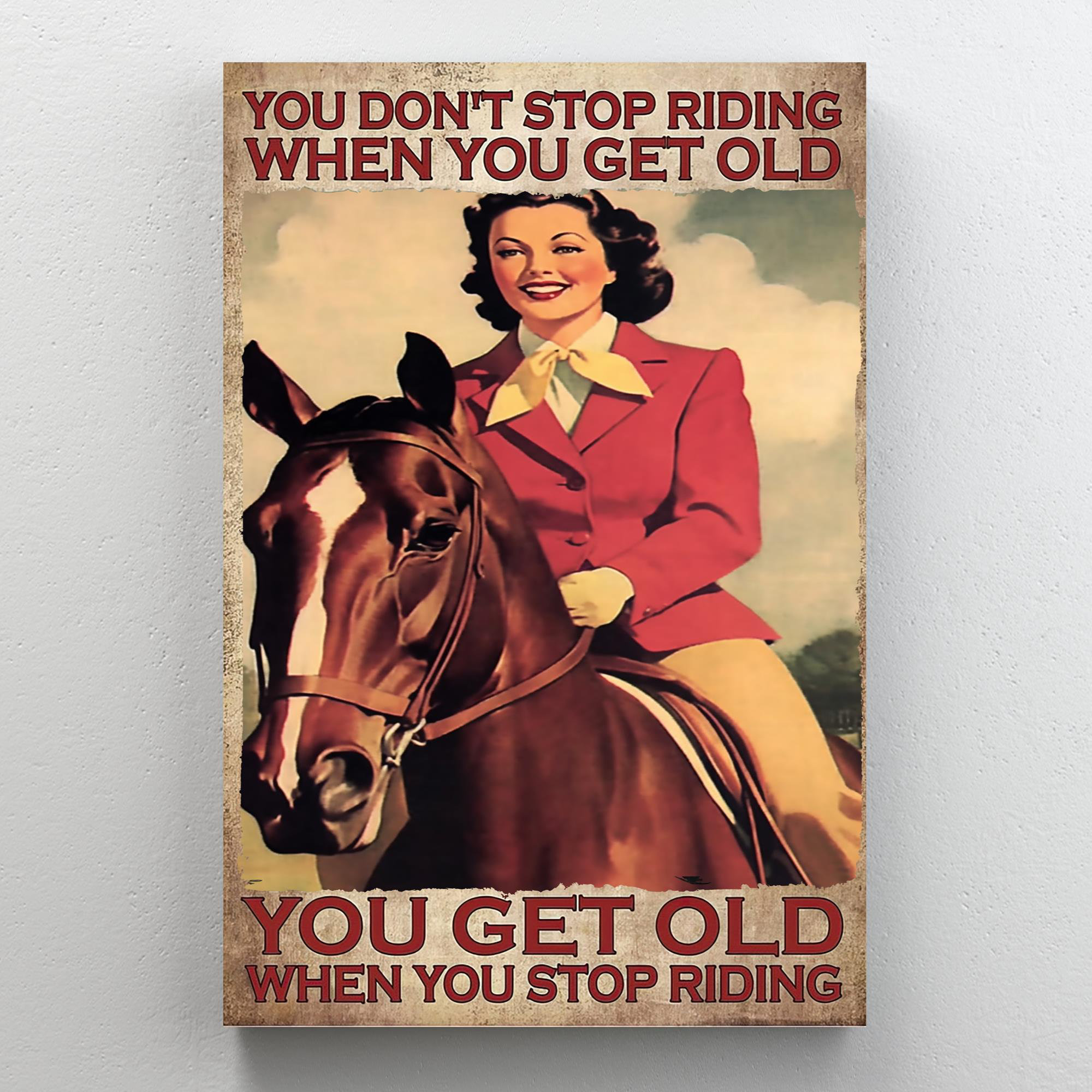 Trinx Aniakudo You Get Old When You Stop Riding 1 On Canvas Graphic Art ...