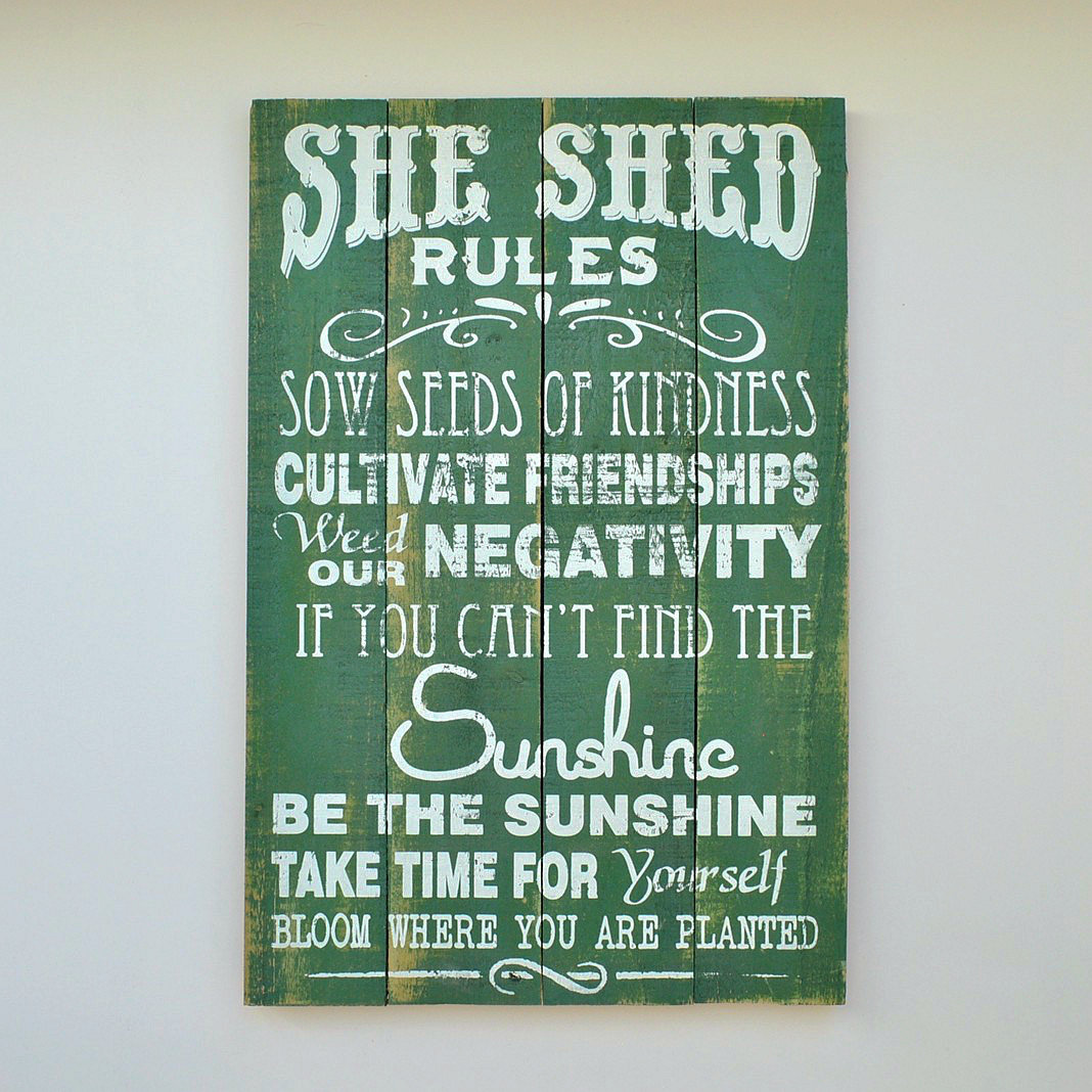 Trinx She Shed Rules Sign - Wayfair Canada