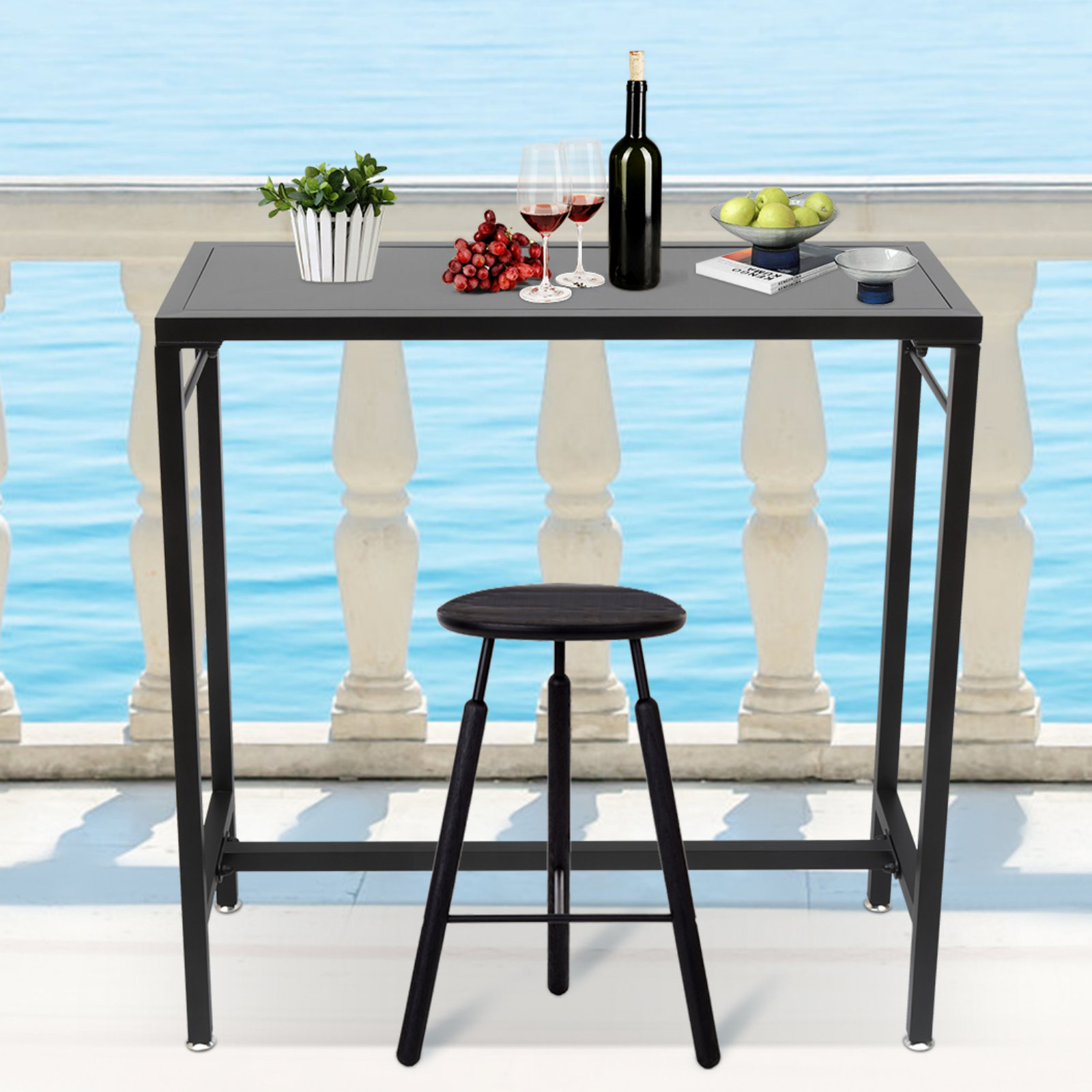 Latitude Run® Steel Bar Table - Wayfair Canada