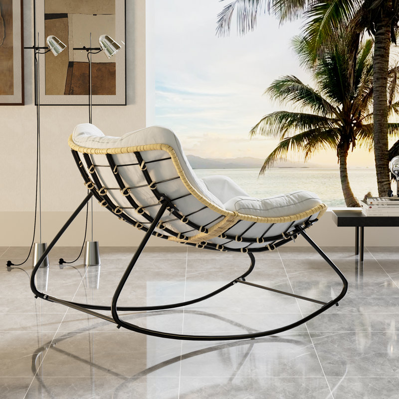 George Oliver Marijan Outdoor Rocker Chair | Wayfair