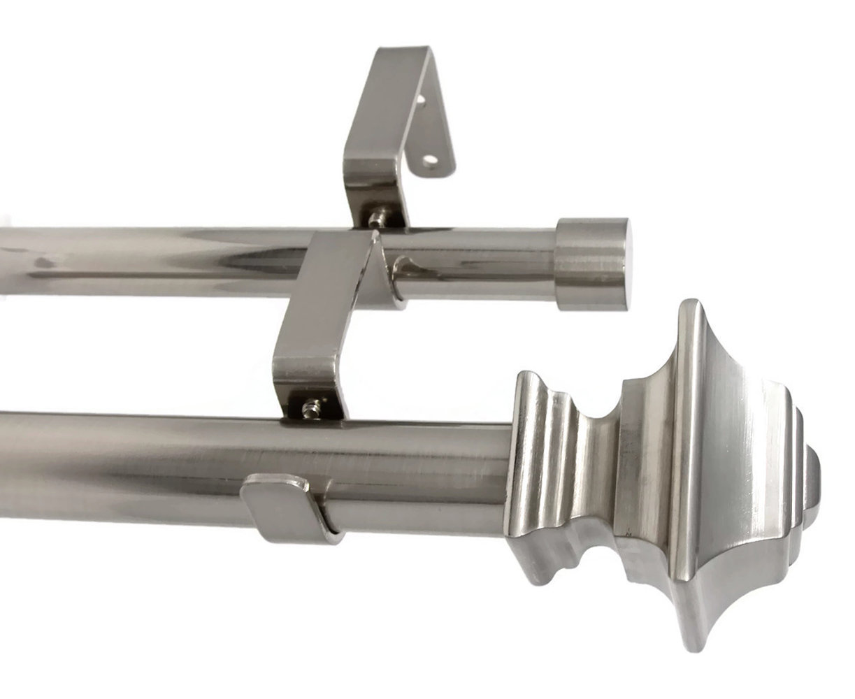 Charlton Home® Cottman Drapery Window Double Curtain Rod & Reviews ...