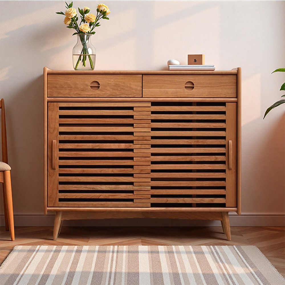 Corrigan Studio® Japanese style sliding door shoe cabinet | Wayfair