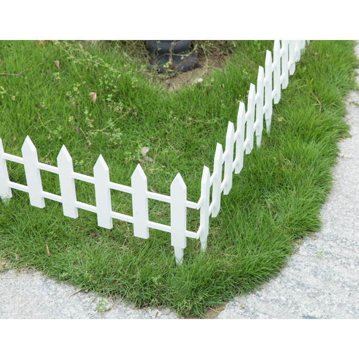 Gardenised 12'' H x 21.75'' W Yes Vinyl Fencing & Reviews | Wayfair