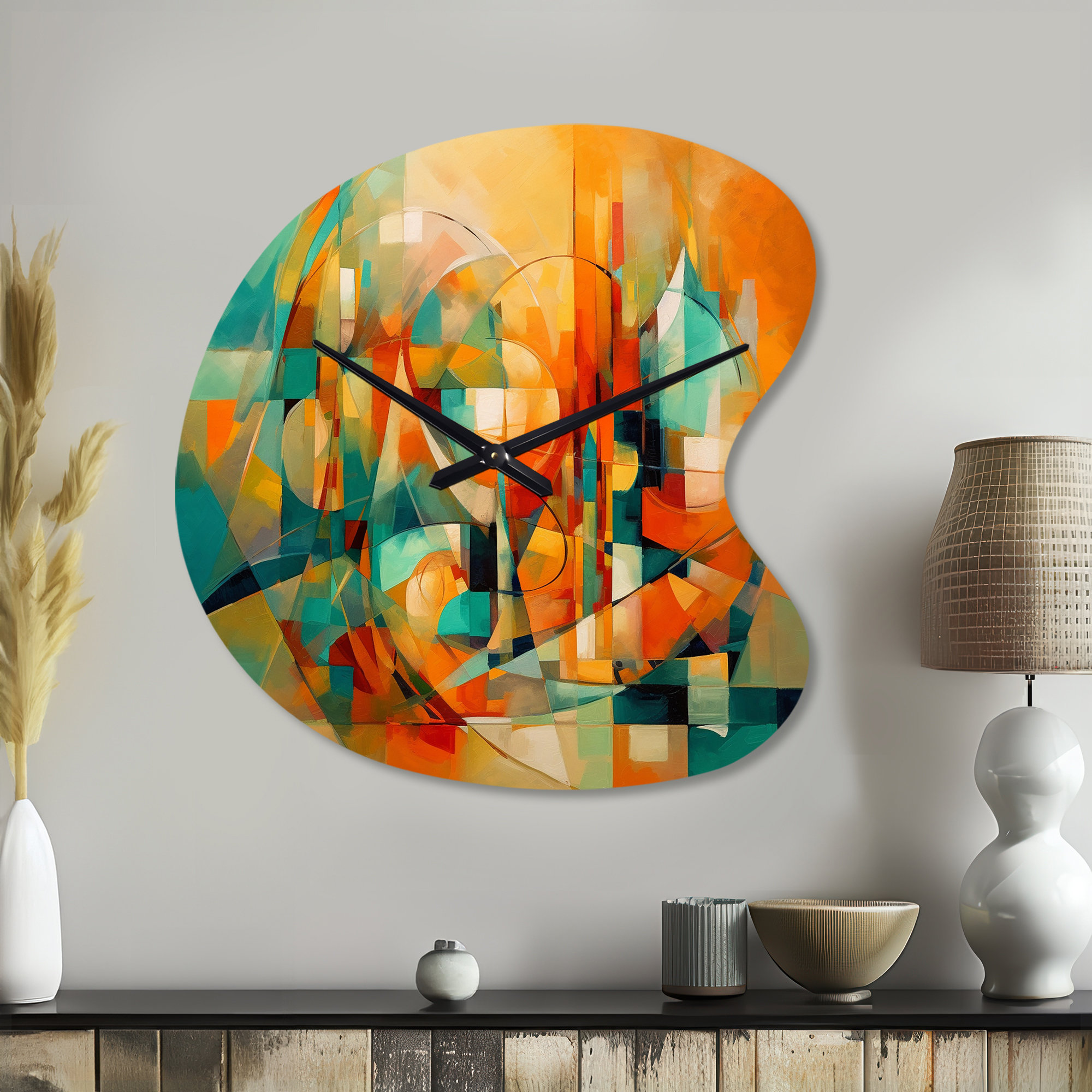 Design Art Abstracting The Cubist Form IV - Cubism Asymmetrical Metal ...