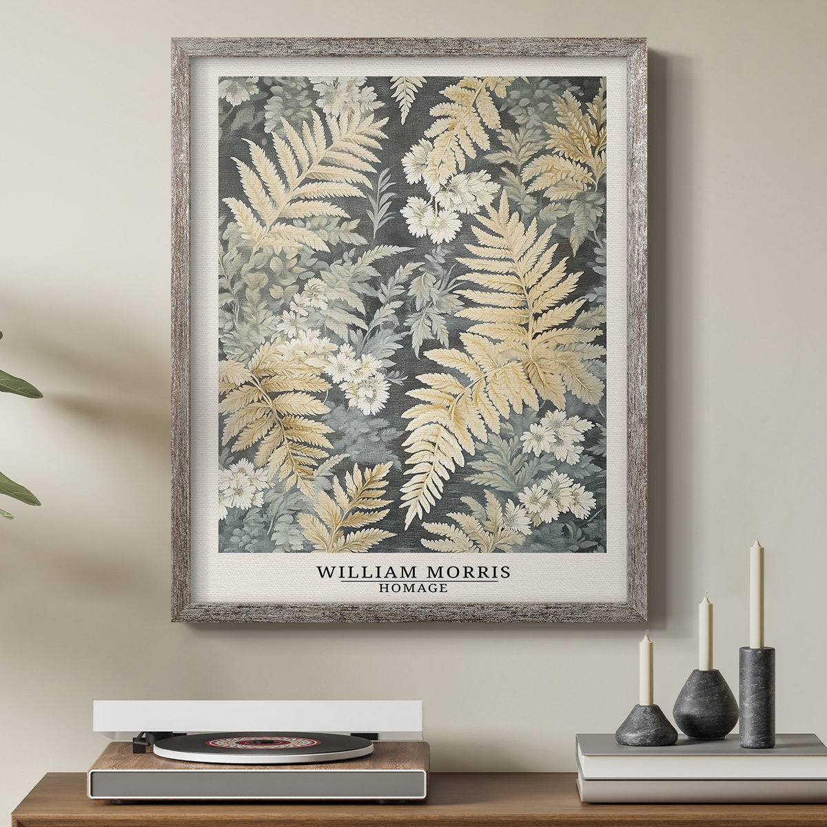 Winston Porter WM MORRIS Series DCCCXVI Framed Print - Solid Wood ...