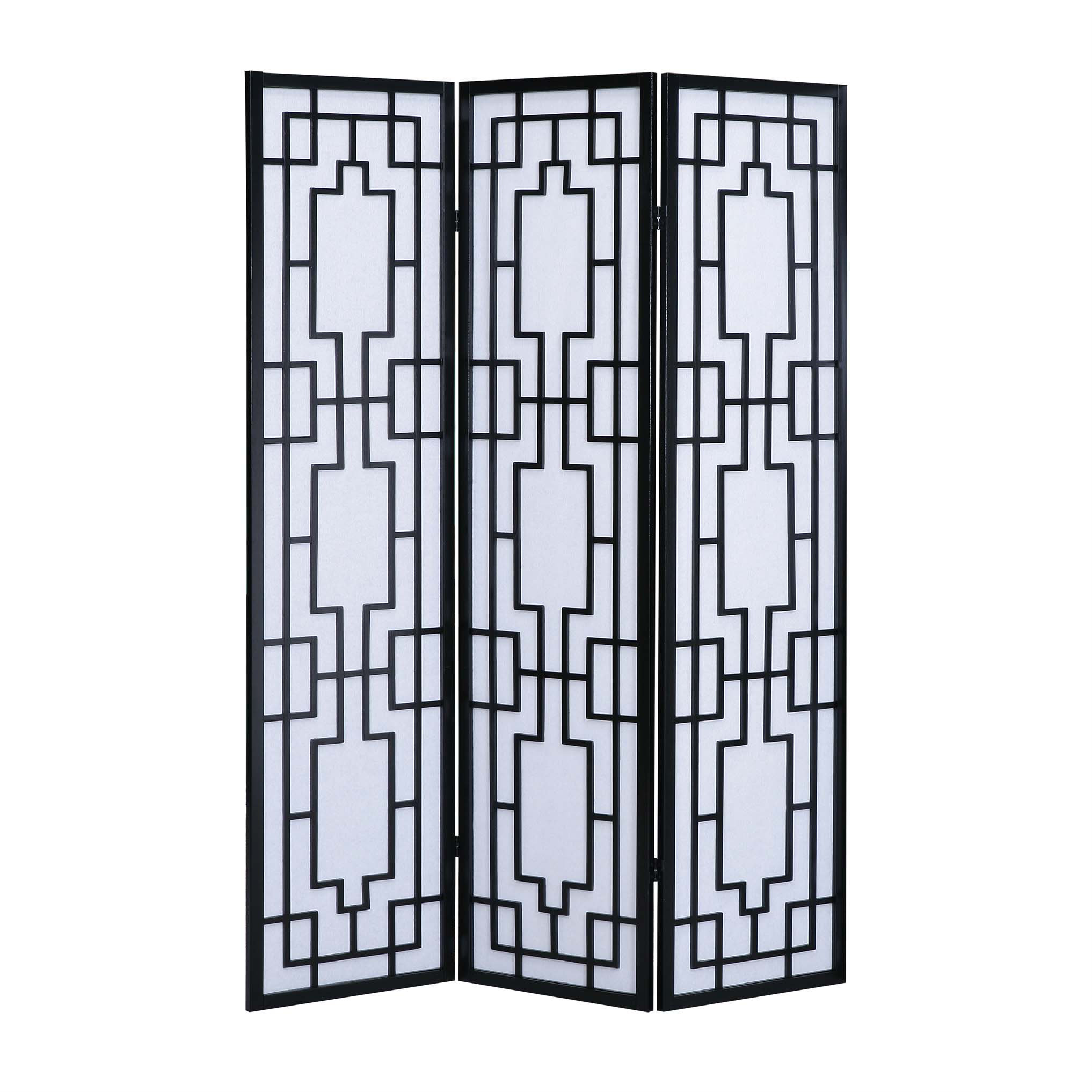 Ebern Designs Selyf 3 - Panel Wood Room Divider & Reviews | Wayfair