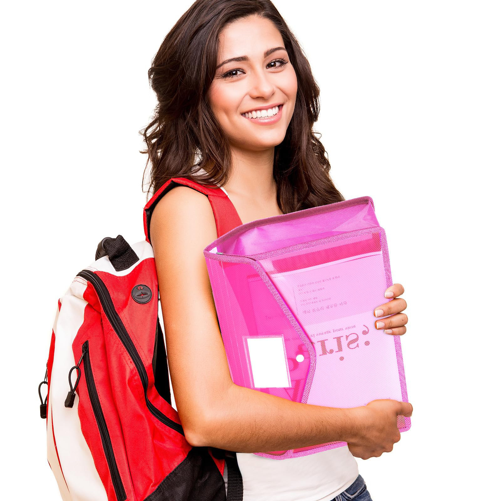 Latitude Run® 10 Plastic File Folder Envelopes, Expanding, With Snap ...