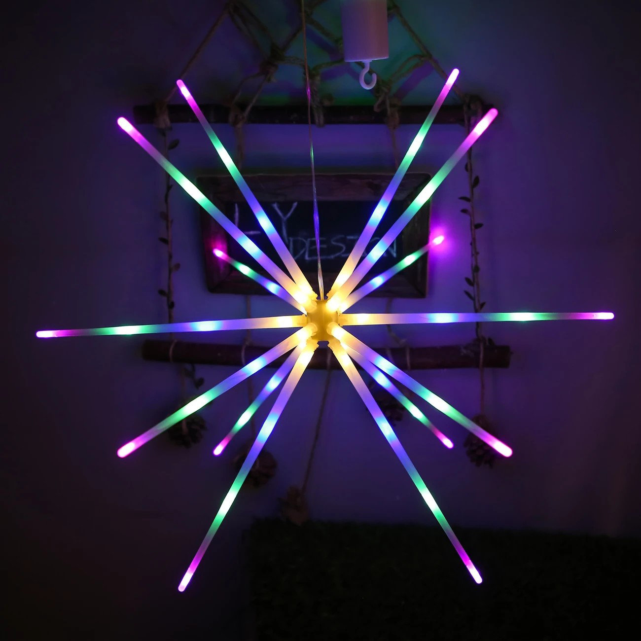 JOINTWIN Garage Led Starry String Light Battery Operated 14 Plastic ...