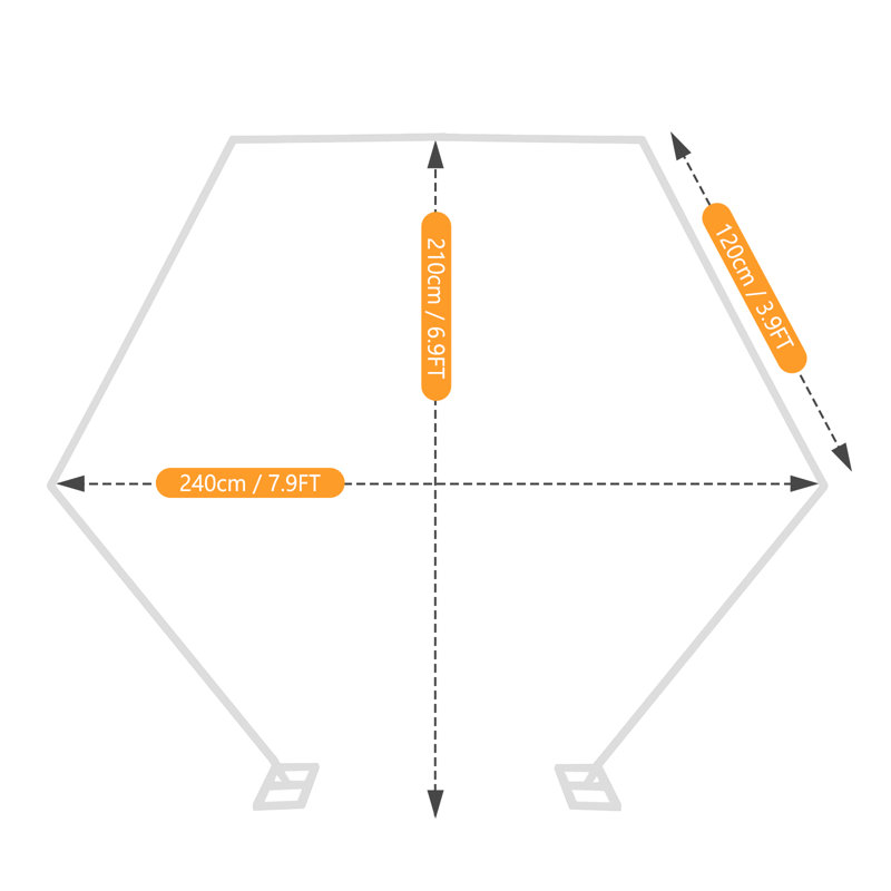 HALLOLURE Iron Backdrop for Wedding or Birthday | Wayfair